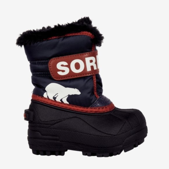 Sorel | Shoes | Sorel Commander Snow Boots Navy Red Sz 9 | Poshmark